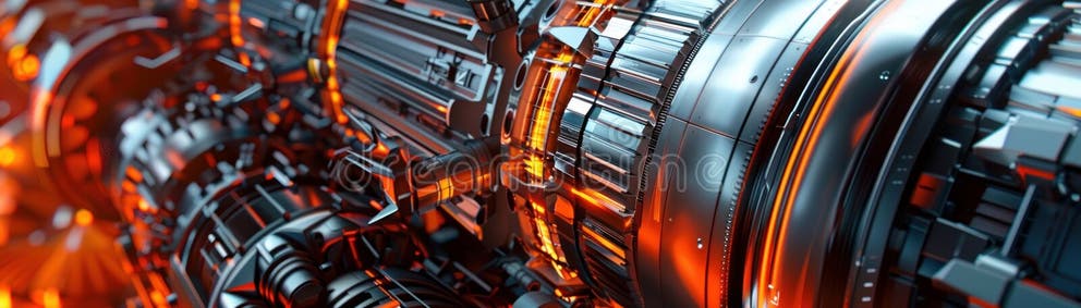 Nuclear Engines Refresh Technologys Future Close-up Stock Photo - Image ...
