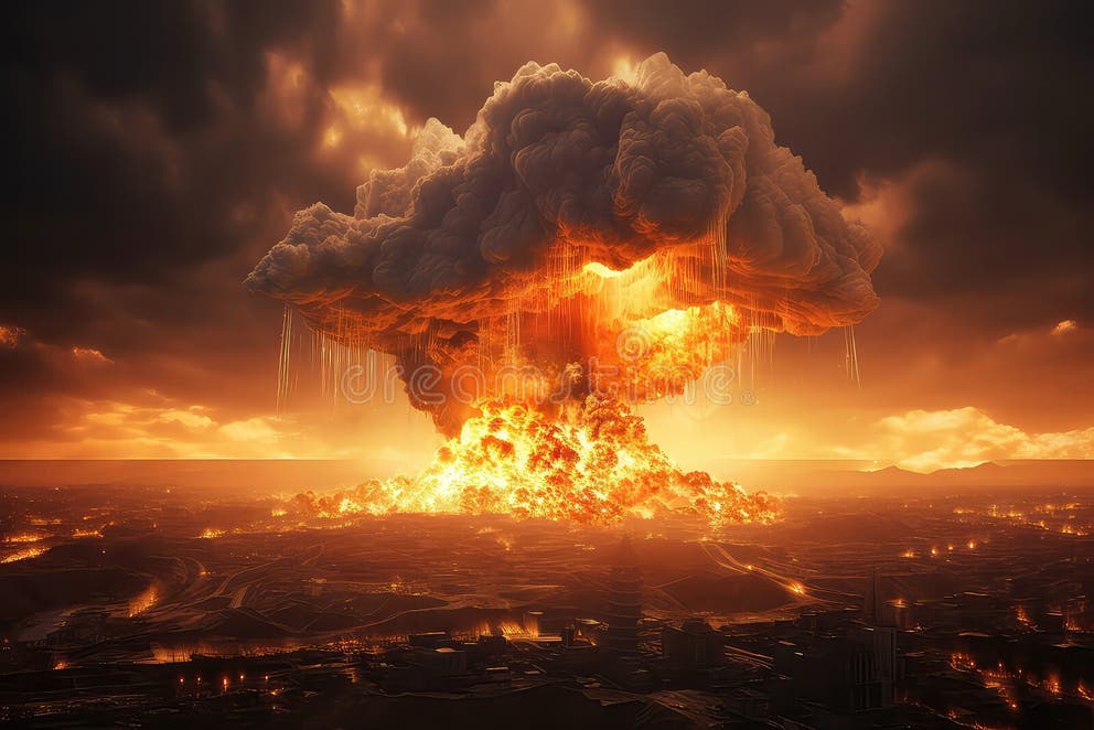Nuclear Explosion Causes Apocalyptic Armageddon, Powerful Stock ...