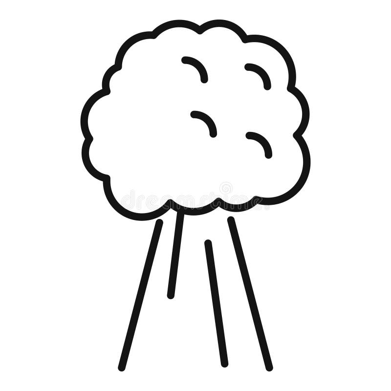 Nuclear Explosion Causing Mushroom Cloud Rising Up with Smoke Trail ...