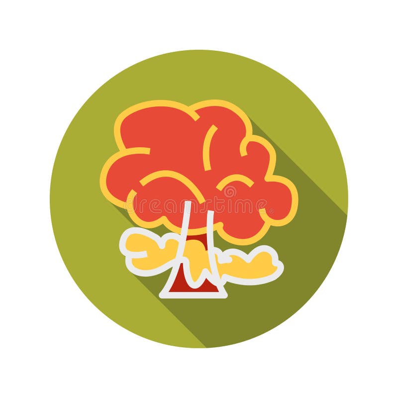 Nuclear Explosion Circle Icon Stock Vector - Illustration of detonation ...