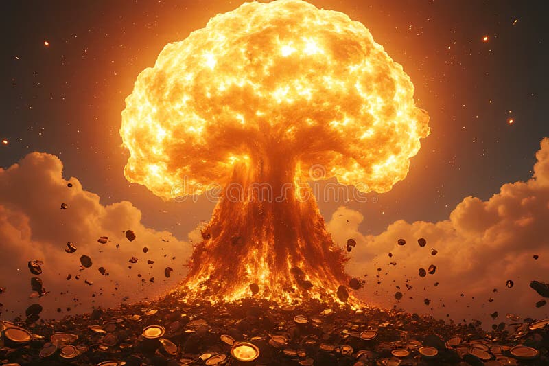 Nuclear Explosion Event Desert Landscape Visual Art Dramatic ...