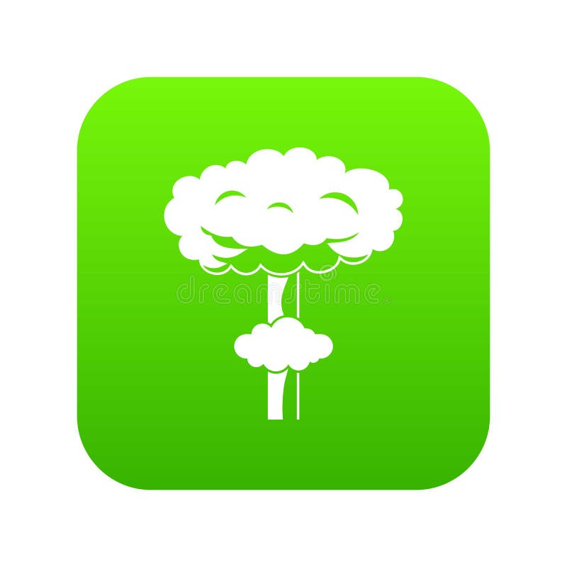 Explosion of Nuclear Bomb Icon, Cartoon Style Stock Vector ...