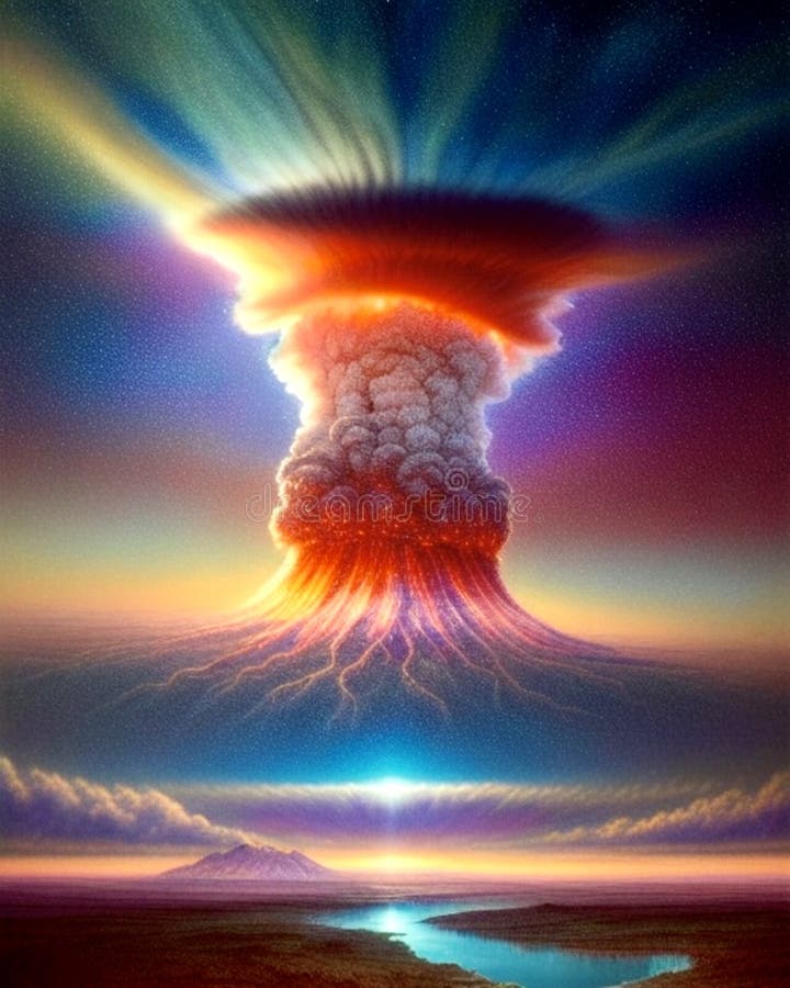 Nuclear explosion stock image. Image of fantastic, expression - 277158255