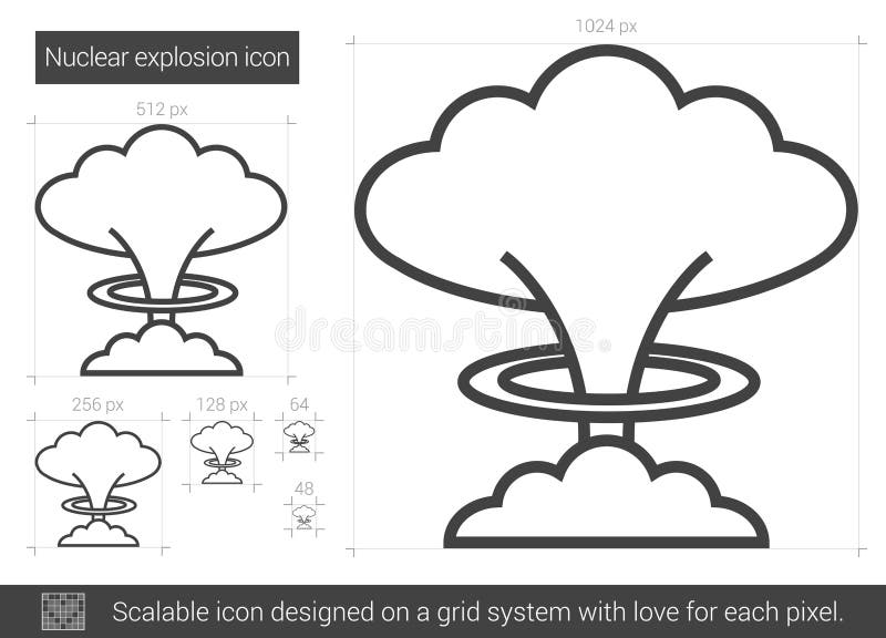 Nuclear Explosion Linear Icon Stock Illustrations – 2,162 Nuclear ...