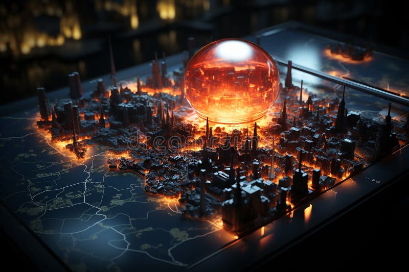 Nuclear Explosion on the Map. the Nuclear Threat on the Map of Europe ...