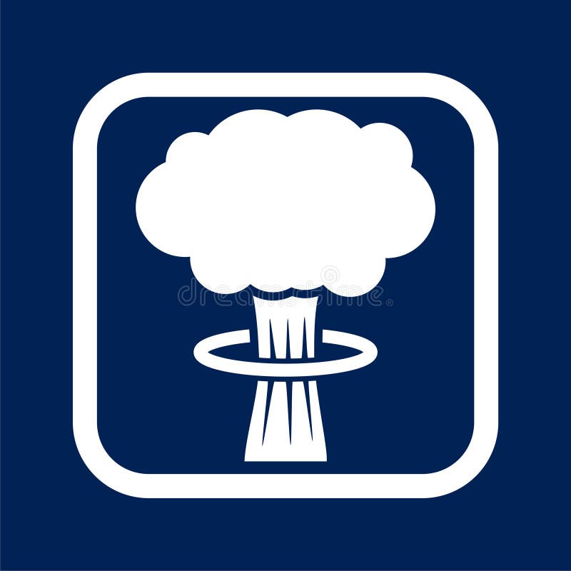 Nuclear explosion stock vector. Illustration of biohazard - 161465653