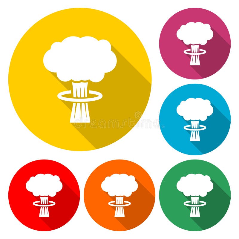 Nuclear explosion stock vector. Illustration of exploding - 161465582