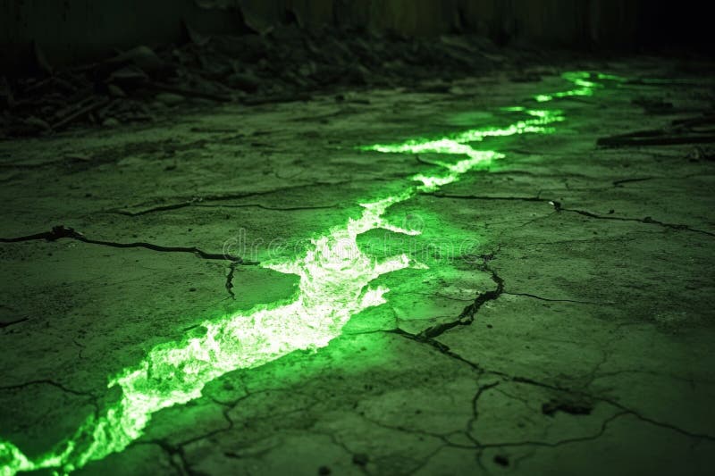 After a Nuclear Explosion, a Vivid Green Glow Radiates from the Cracked ...