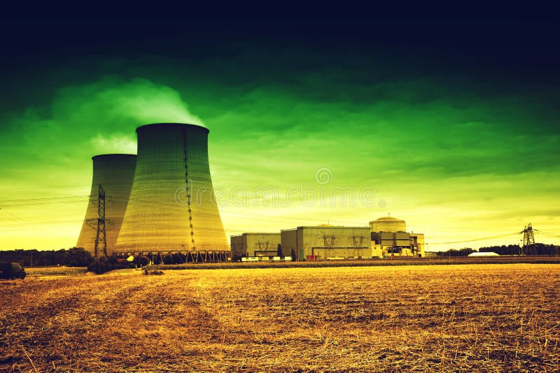 Nuclear Factory stock photo. Image of france, river, bridge - 20990936