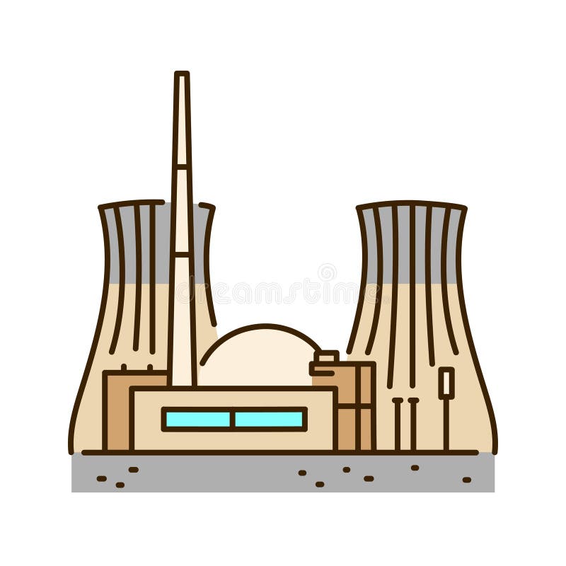 Nuclear Factory Color Line Icon. Pictogram for Web Page Stock Vector ... Nuclear Factory Color Line Icon. Pictogram for Web Page Stock Vector ...