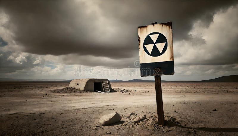 Nuclear Fallout Shelter in a Post-Apocalyptic WorldAI Generated Stock ...