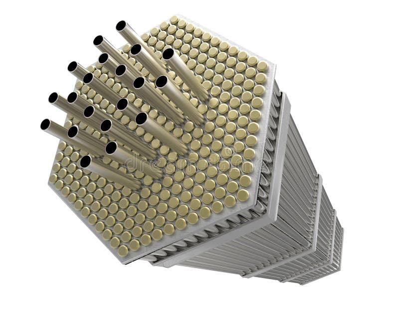 Nuclear fuel assembly stock illustration. Illustration of hexagonal ...