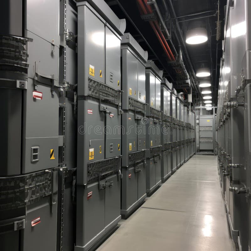 Nuclear Fuel Storage Room stock illustration. Illustration of warning ...