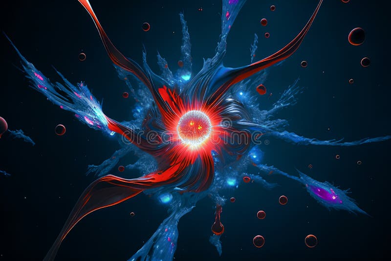 Nuclear Fusion Concept, AI stock illustration. Illustration of earth ...