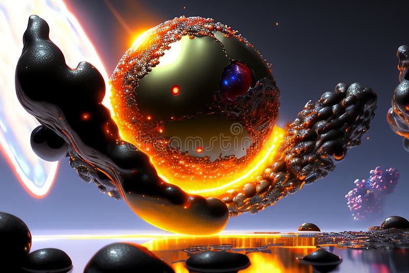 Nuclear Fusion Concept, AI stock illustration. Illustration of ...