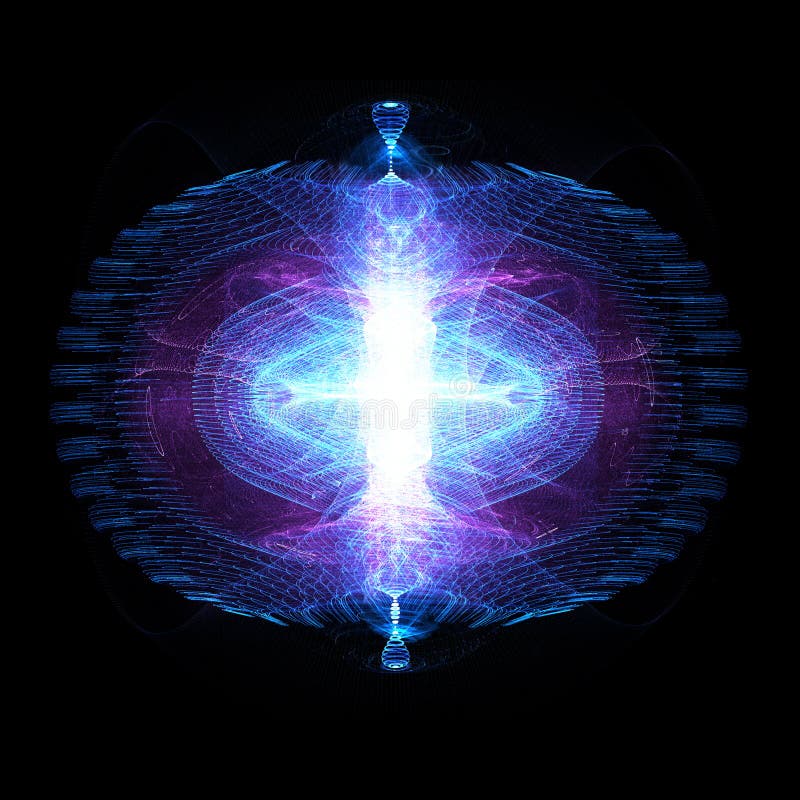 Nuclear Fusion Energy Reactor Visualization Stock Photo - Image of ...