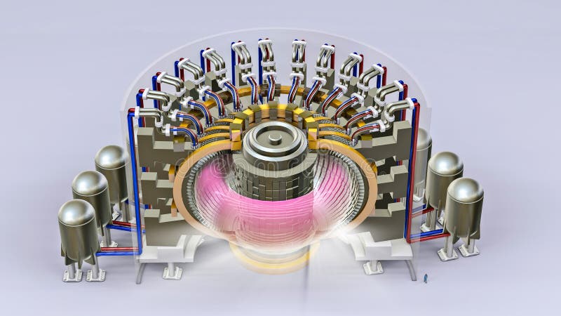 Nuclear Fusion Reactor, Energy Produced Thanks To the Fusion of Atoms ...