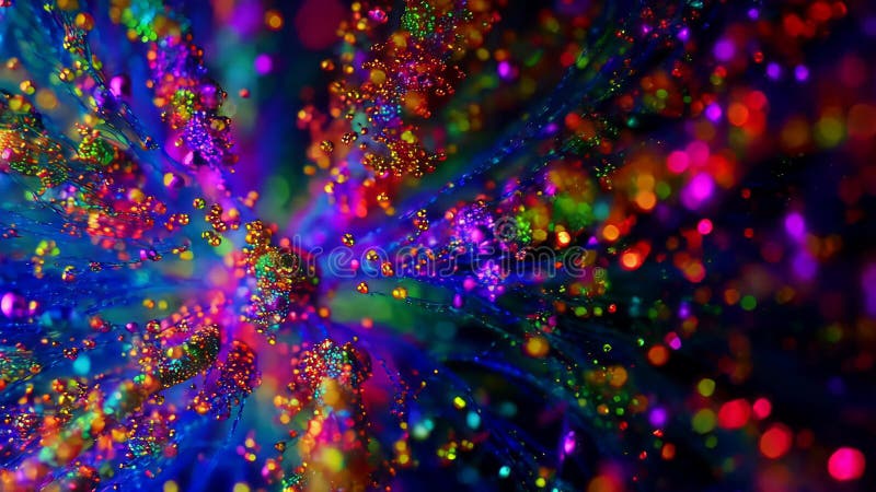 Nuclear Fusion Releasing Energy from Atom Core with Plasma Trails Stock ...