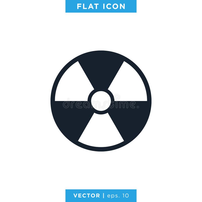 Nuclear Icon stock vector. Illustration of alert, alarm - 174498264