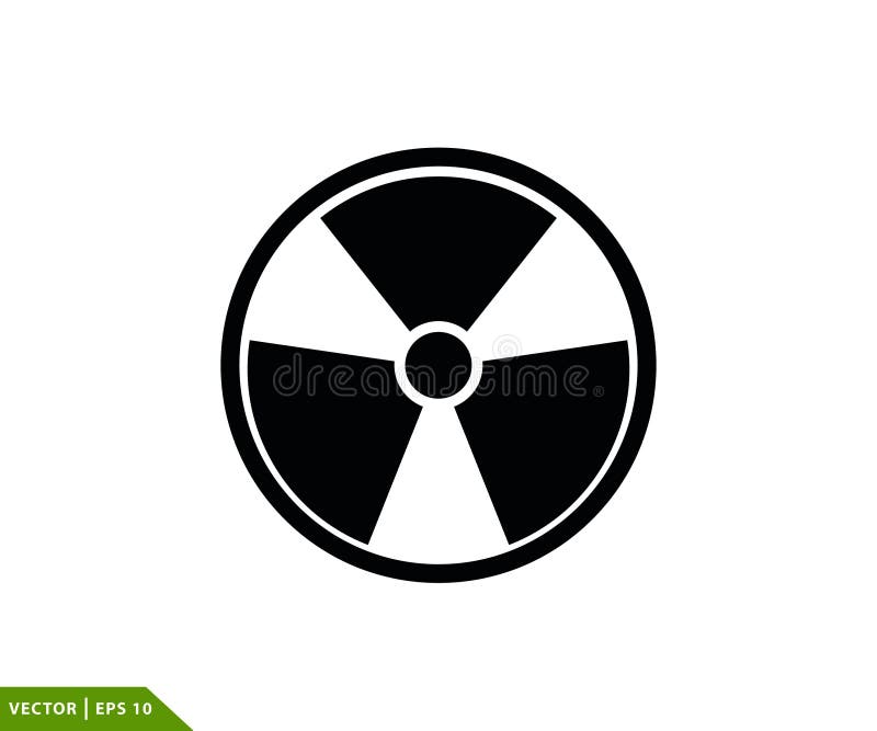 Nuclear Icon Vector Logo Template Stock Vector - Illustration of ...