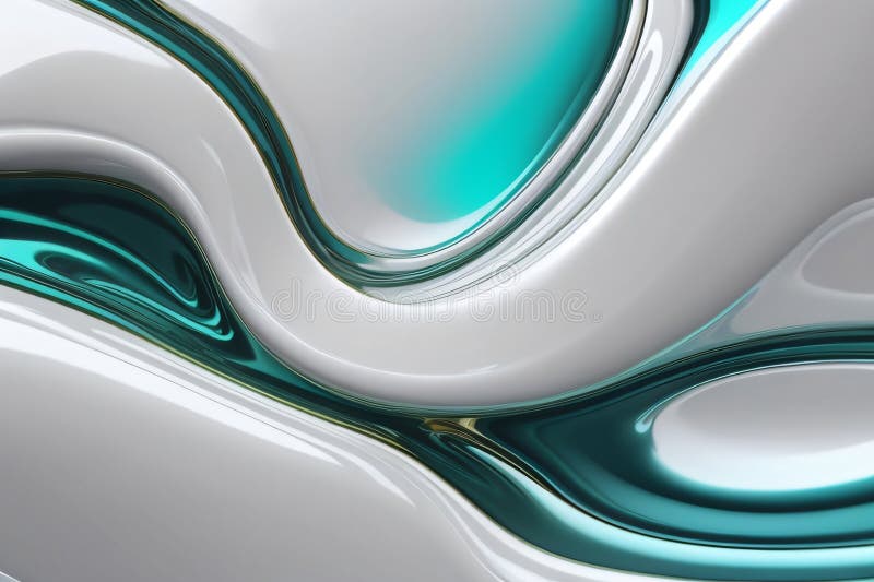 Nuclear Material with Unique and Abstract Shapes Stock Illustration ...