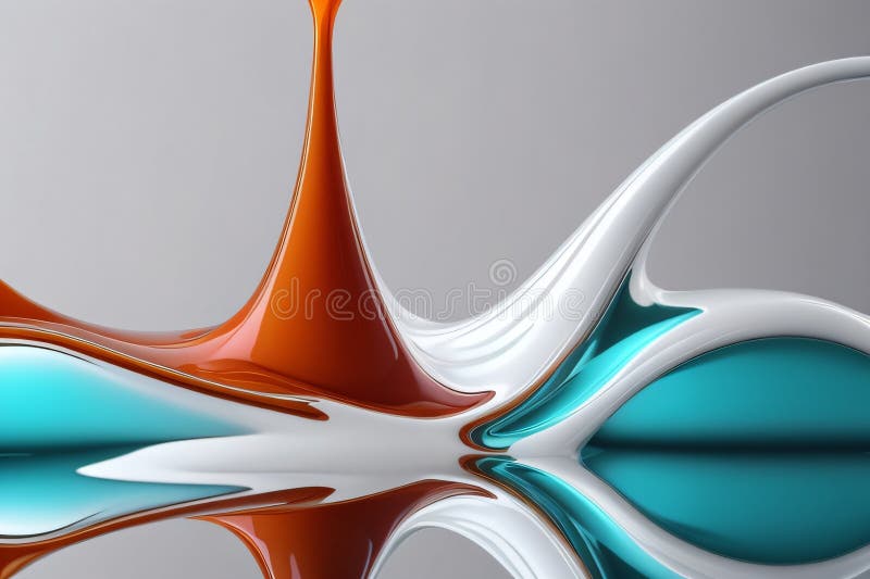 Nuclear Material with Unique and Abstract Shapes Stock Illustration ...