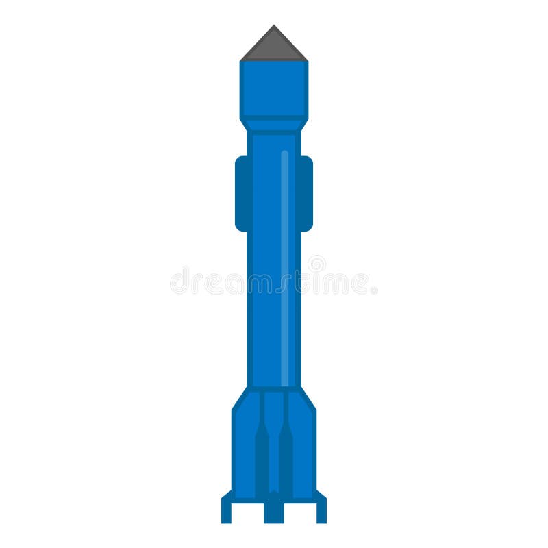 Nuclear missile icon stock vector. Illustration of defense - 132797573
