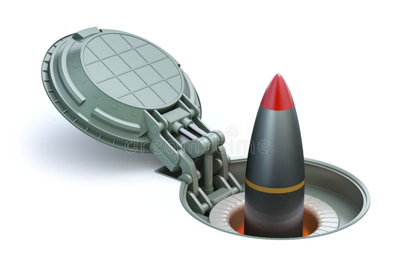 Nuclear Missile in Underground Silo Stock Illustration - Illustration ...