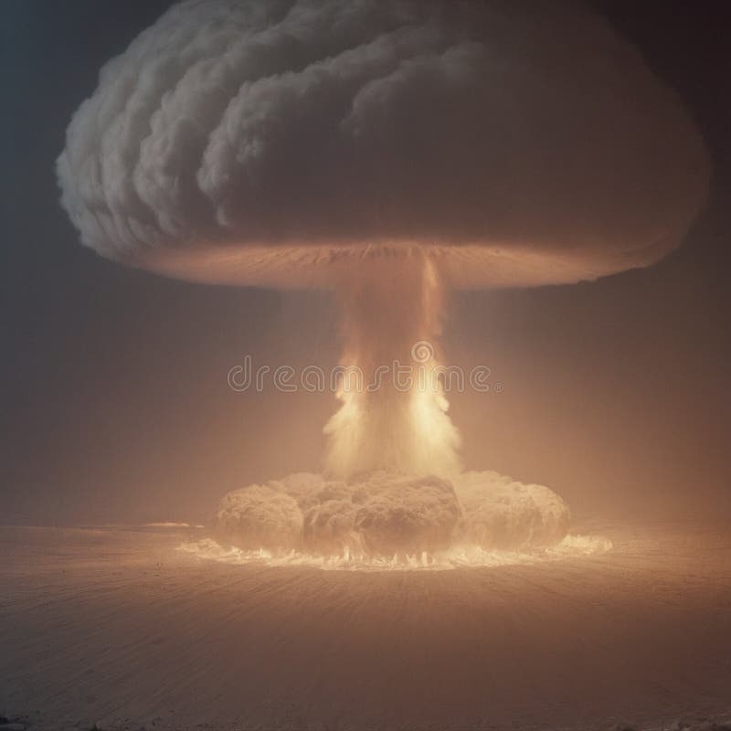 Nuclear Mushroom Cloud, Causes, Smoke Column Stock Image - Image of ...