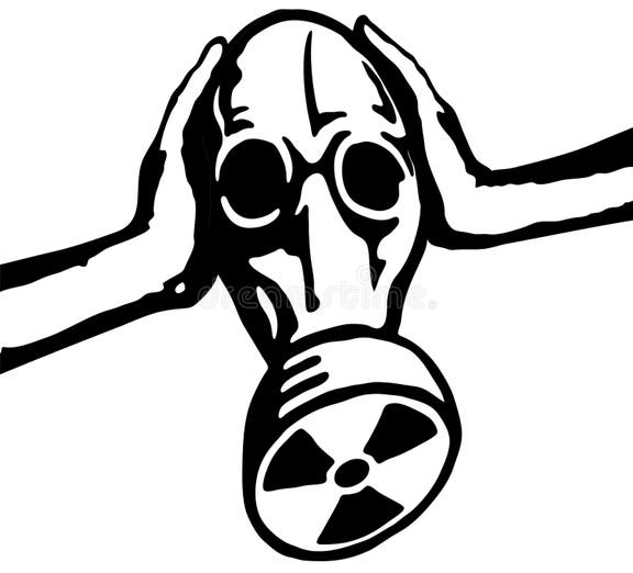 Nuclear nightmare stock vector. Illustration of emergency - 18855873