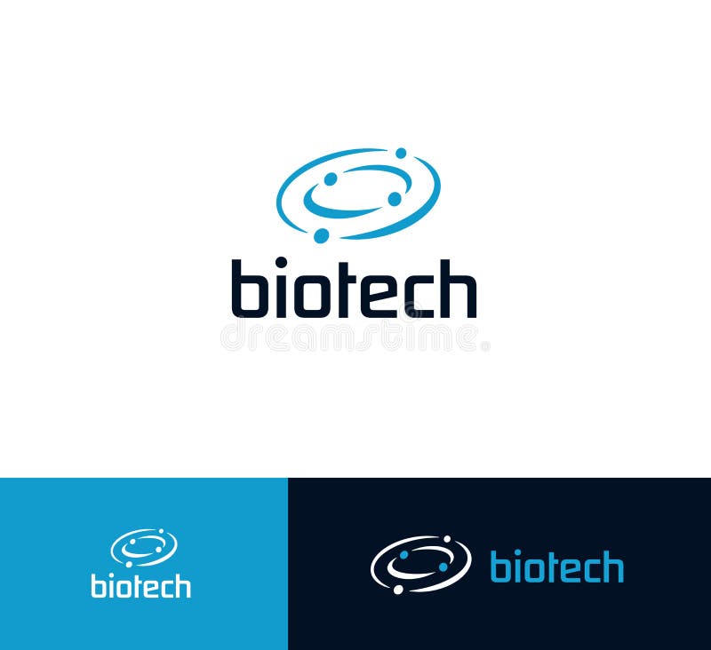 Nuclear Particle Symbol with Round Orbit, Atomic Energy Logotype ...