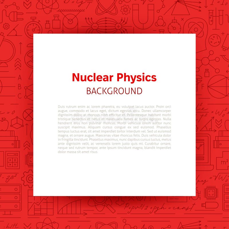Nuclear Physics Paper Template Stock Illustration - Illustration of ...