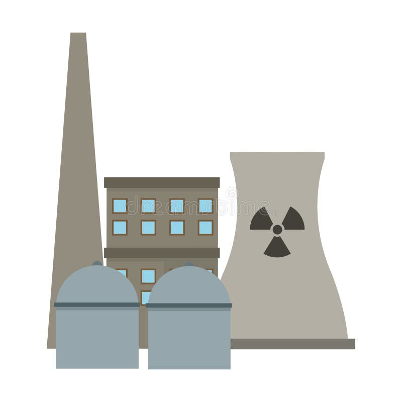 Nuclear plant icon stock illustration. Illustration of nuclear - 74079769