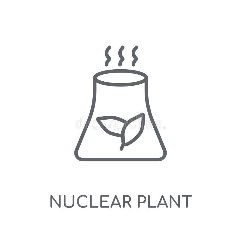 Nuclear Power Linear Icon. Modern Outline Nuclear Power Logo Con Stock ...