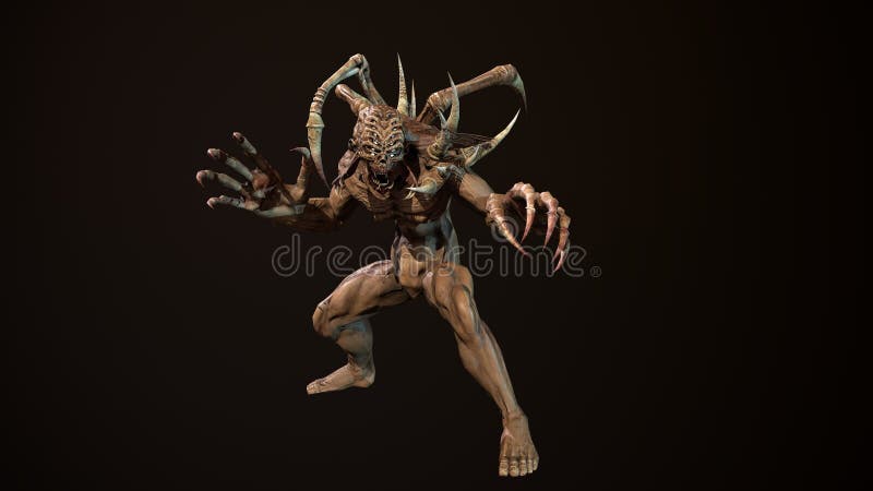 Nuclear Post-apocalypse Mutant 3d Render Stock Illustration ...