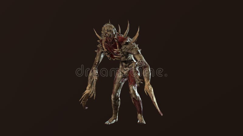 Nuclear Post-apocalypse Mutant 3d Render Stock Illustration ...