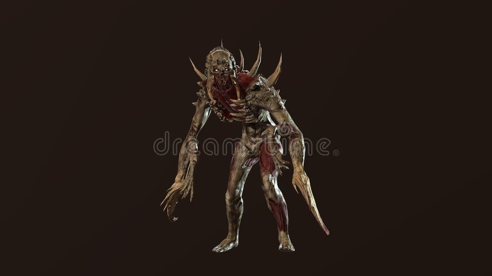 Nuclear Post-apocalypse Mutant 3d Render Stock Illustration ...