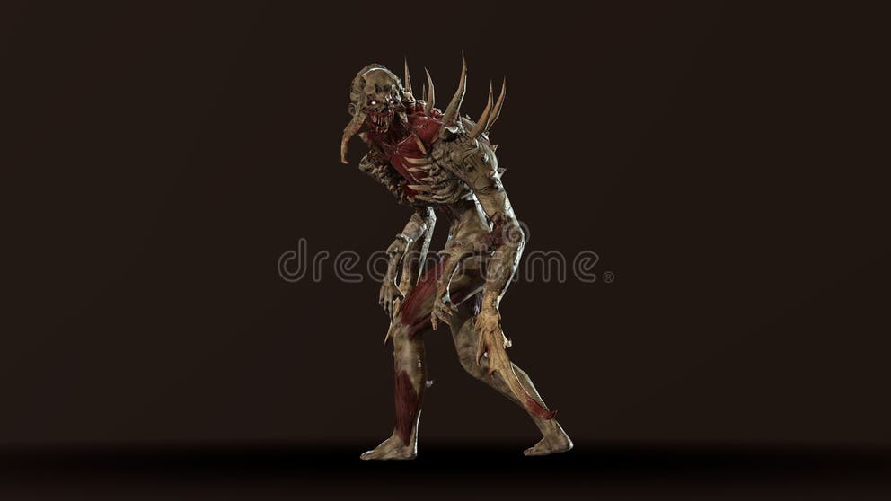 Nuclear Post-apocalypse Mutant 3d Render Stock Illustration ...