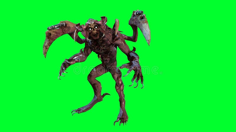 Nuclear Post-apocalypse Mutant 3d Render Stock Illustration ...