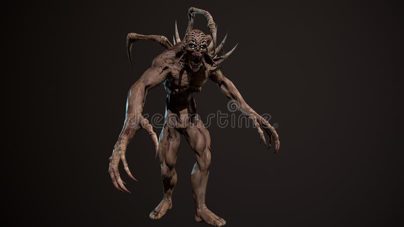 Nuclear Post-apocalypse Mutant 3d Render Stock Illustration ...