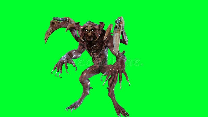 Nuclear Post-apocalypse Mutant 3d Render Stock Illustration ...