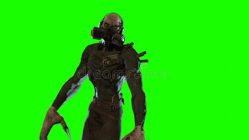 Nuclear Post-apocalypse Mutant Stock Illustration - Illustration of ...