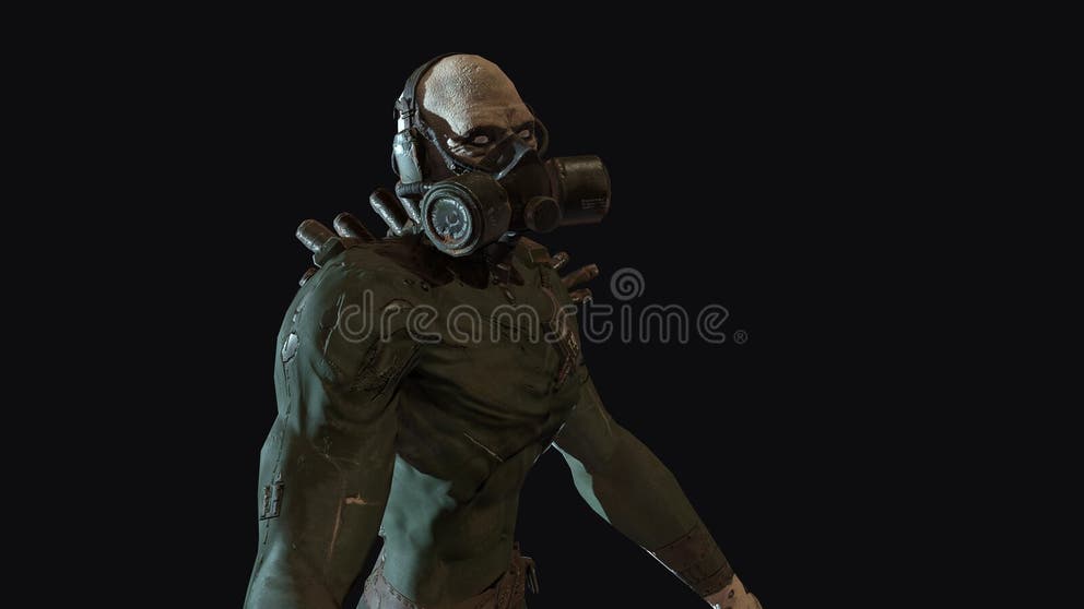 Nuclear Post-apocalypse Mutant Stock Illustration - Illustration of ...