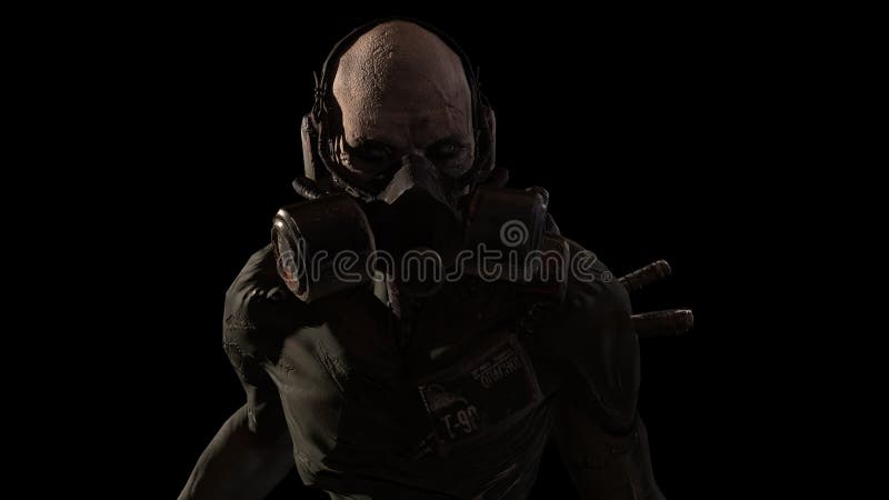 Nuclear Post-apocalypse Mutant Stock Illustration - Illustration of ...