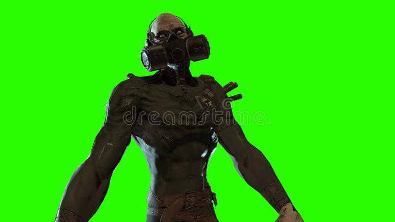 Nuclear Post-apocalypse Mutant Stock Illustration - Illustration of ...