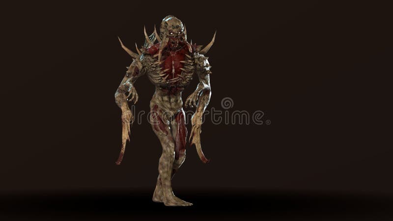 Nuclear Post-apocalypse Mutant 3d Render Stock Illustration ...