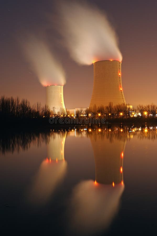 Nuclear power stock image. Image of lights, tower, long - 20274347