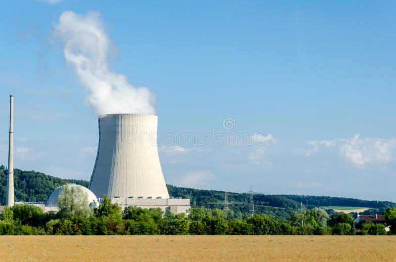 Nuclear power in Germany stock image. Image of steam - 52489985