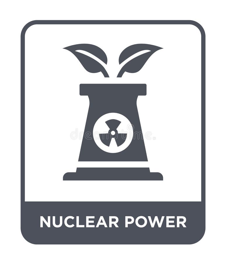 Nuclear Power Icon in Trendy Design Style. Nuclear Power Icon Isolated ...