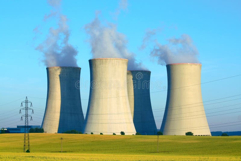 Nuclear Power Plant in Bulb Stock Photo - Image of environmental ...